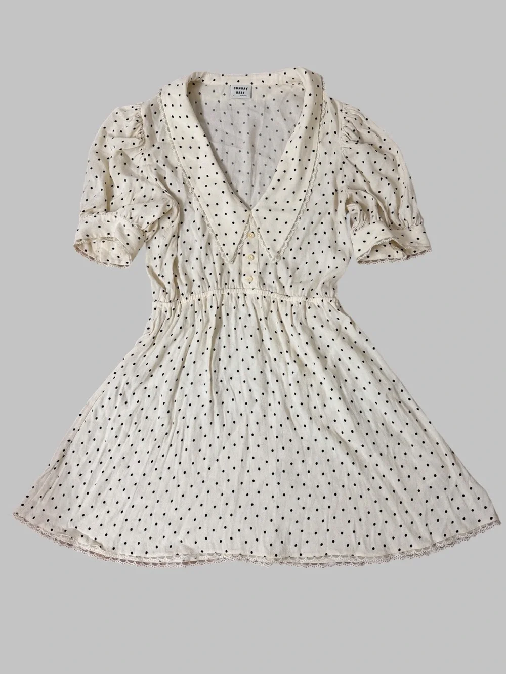 Sunday Best | Dresses | Sunday Best Aritzia Aki Puff Sleeve Polka Dot ...